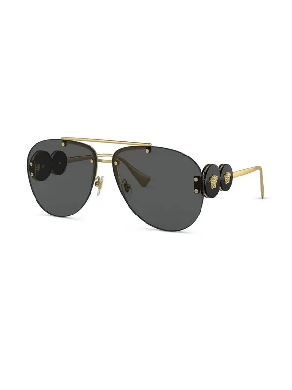Versace Medusa Head Pilot-frame Sunglasses