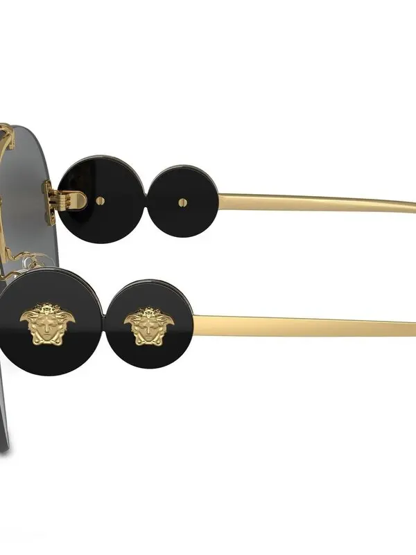 Versace Medusa Head Pilot-frame Sunglasses