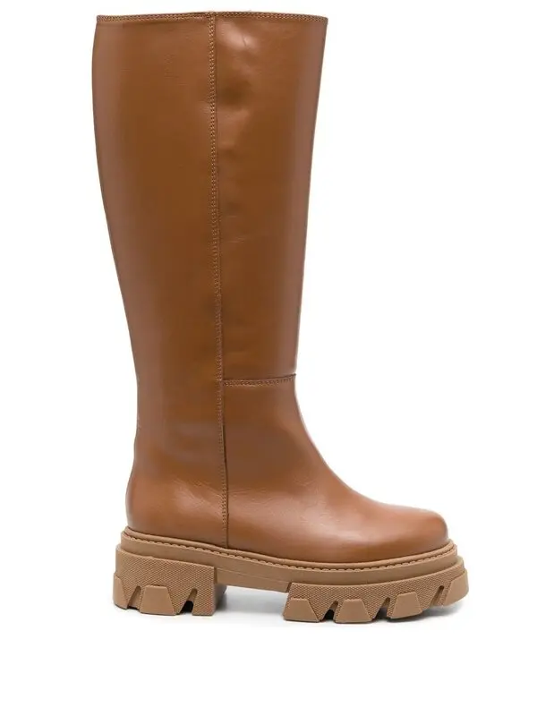 ALOHAS Katiuska Leather Knee-high Boots