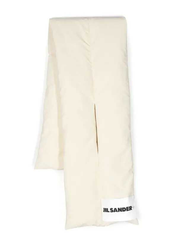 JIL SANDER Logo Padded Scarf - Neutrals