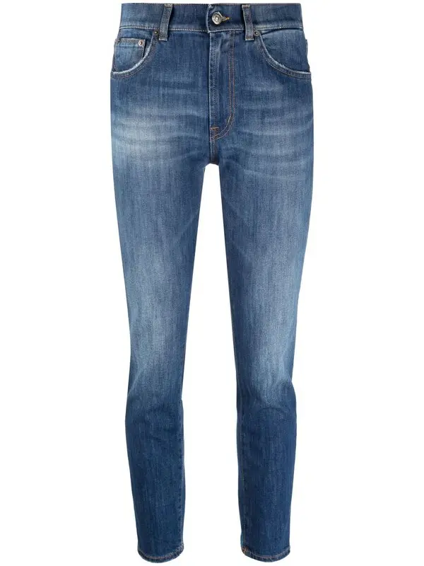 DONDUP Slim-cut Cropped Jeans