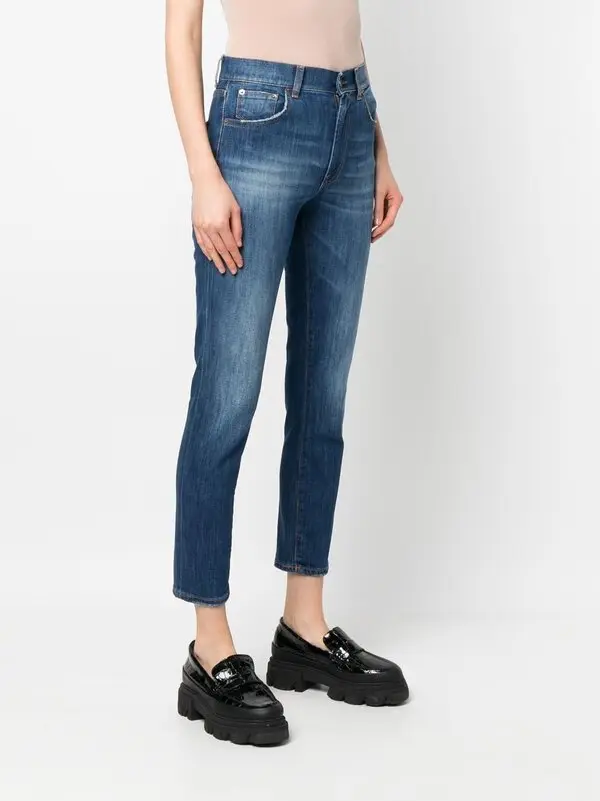 DONDUP Slim-cut Cropped Jeans