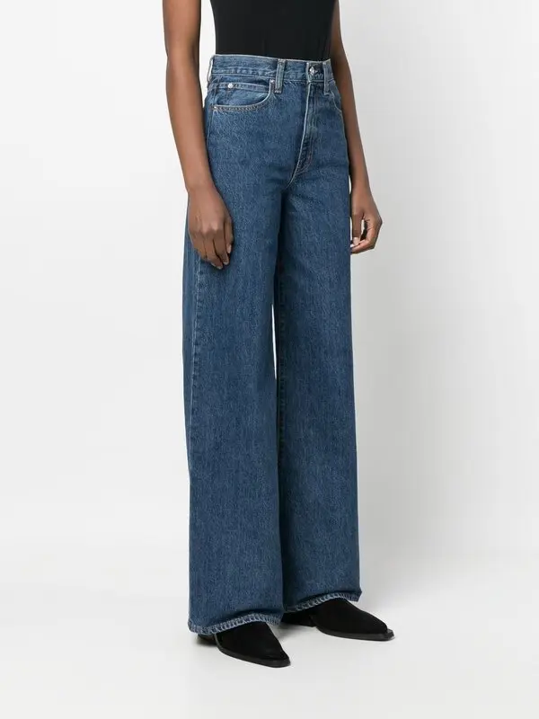 SLVRLAKE Eva High-rise Super Wide-leg Jeans