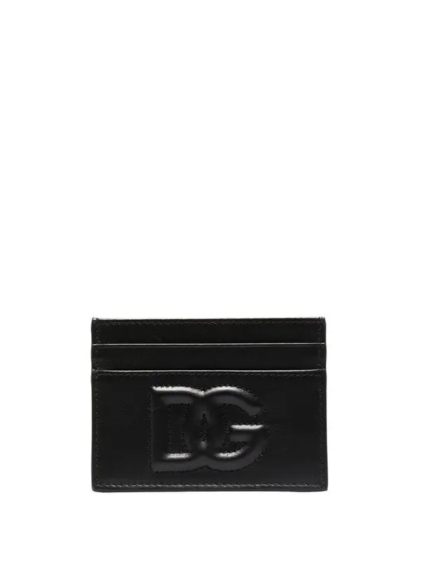 Dolce & Gabbana Debossed-logo Detail Cardholder - Black