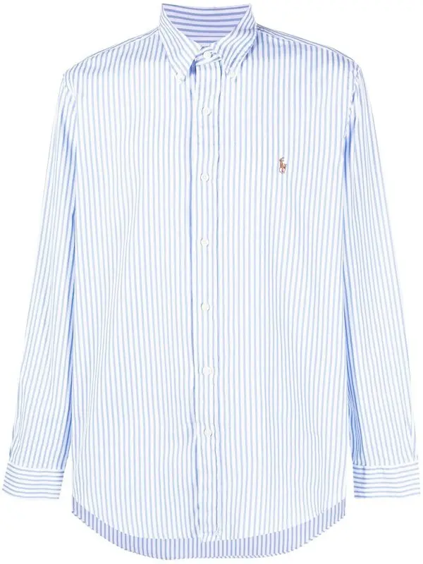 Polo Ralph Lauren Embroidered-pony Striped Shirt