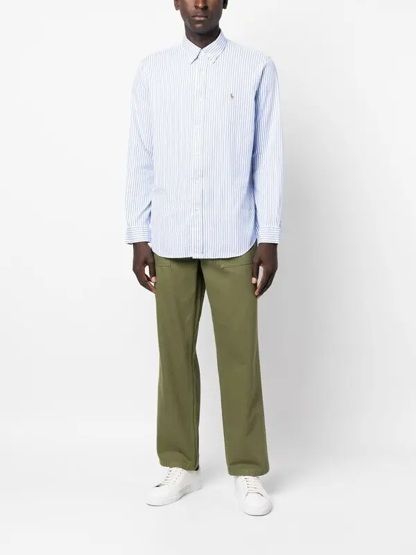 Polo Ralph Lauren Embroidered-pony Striped Shirt
