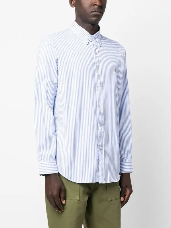 Polo Ralph Lauren Embroidered-pony Striped Shirt