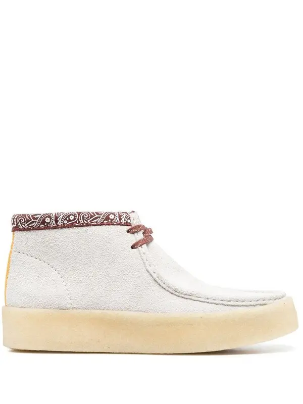 Clarks Paisley-print Desert Boots - White