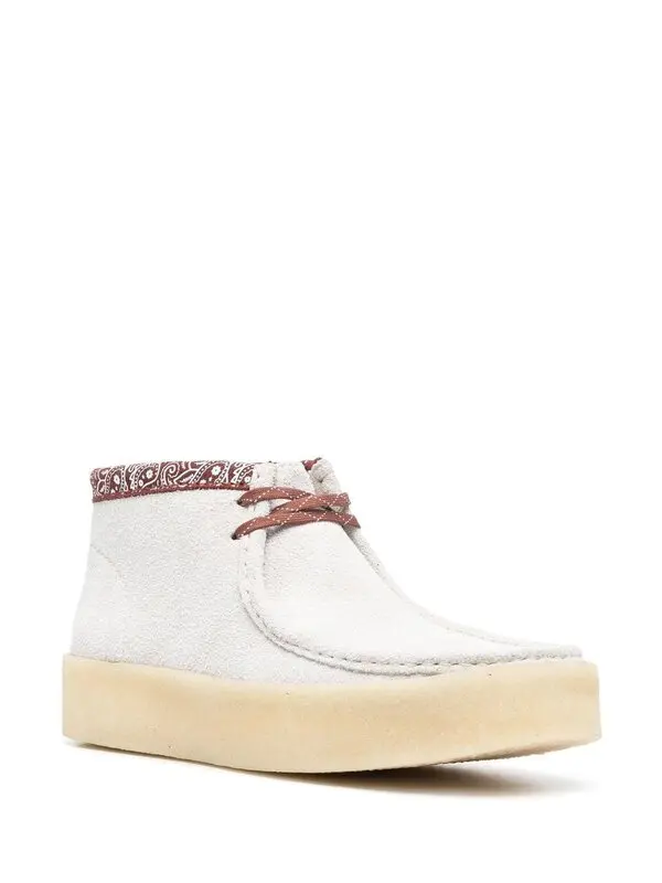 Clarks Paisley-print Desert Boots - White