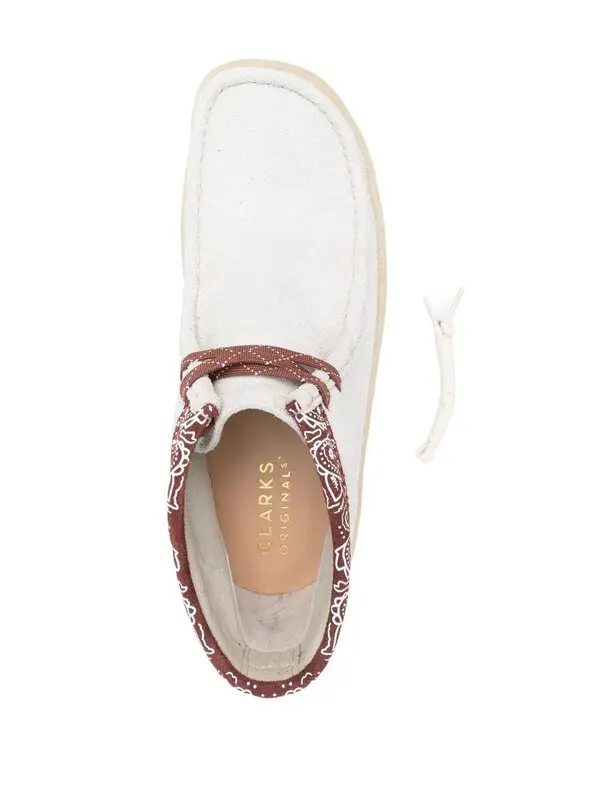 Clarks Paisley-print Desert Boots - White