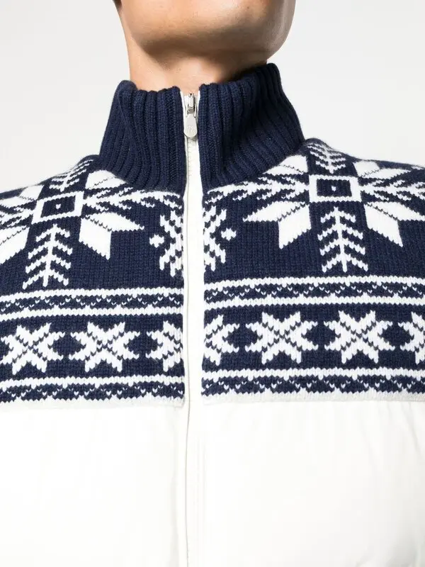 Brunello Cucinelli Fair Isle Panelled Gilet