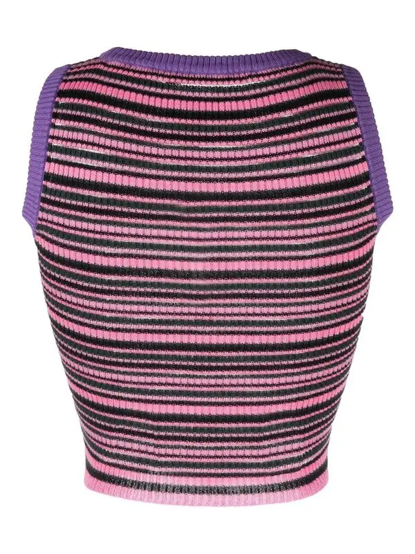 CORMIO Striped Knitted Top