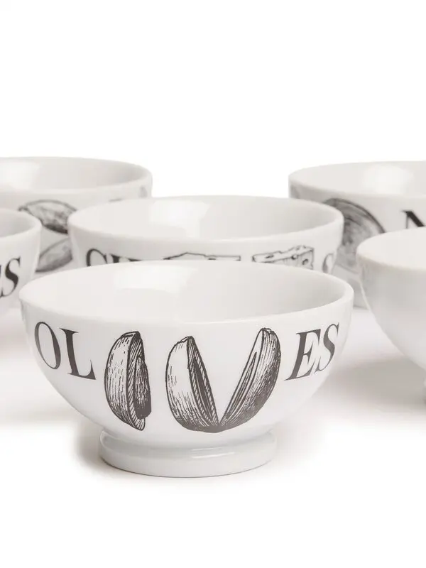 FORNASETTI Set Of Six Bowls
