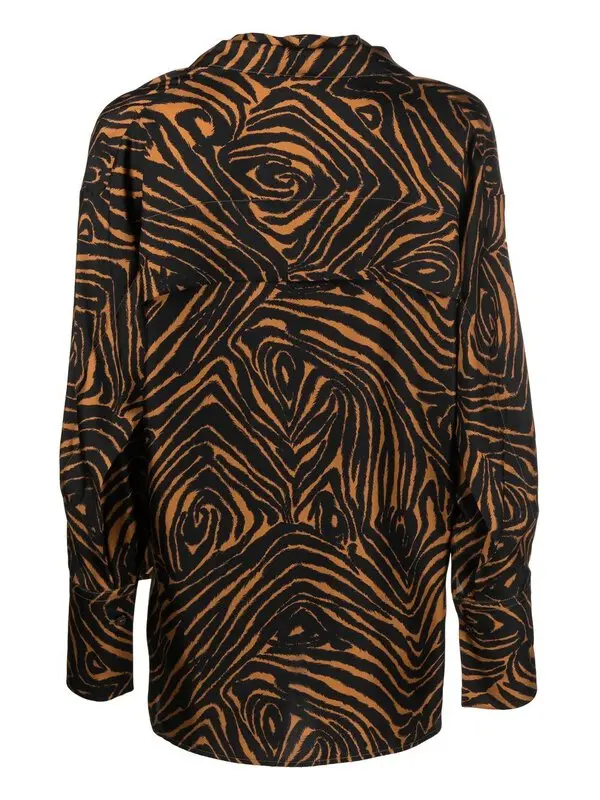 Alberto Biani Animal-print Blouse