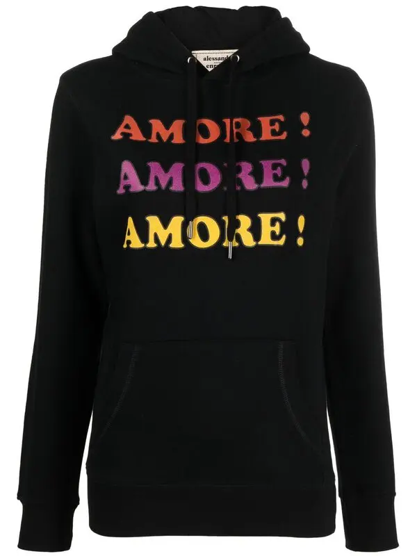 ALESSANDRO ENRIQUEZ Slogan-print Hoodie