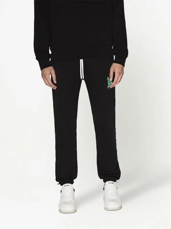 Amiri Logo-motif Organic Cotton Track Pants