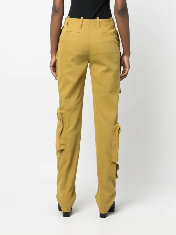 Off-White Co Multipocket Straight-leg Cargo Trousers - Green