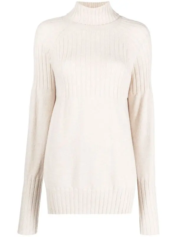 Malo Ribbed High-neck Cashmere Jumper