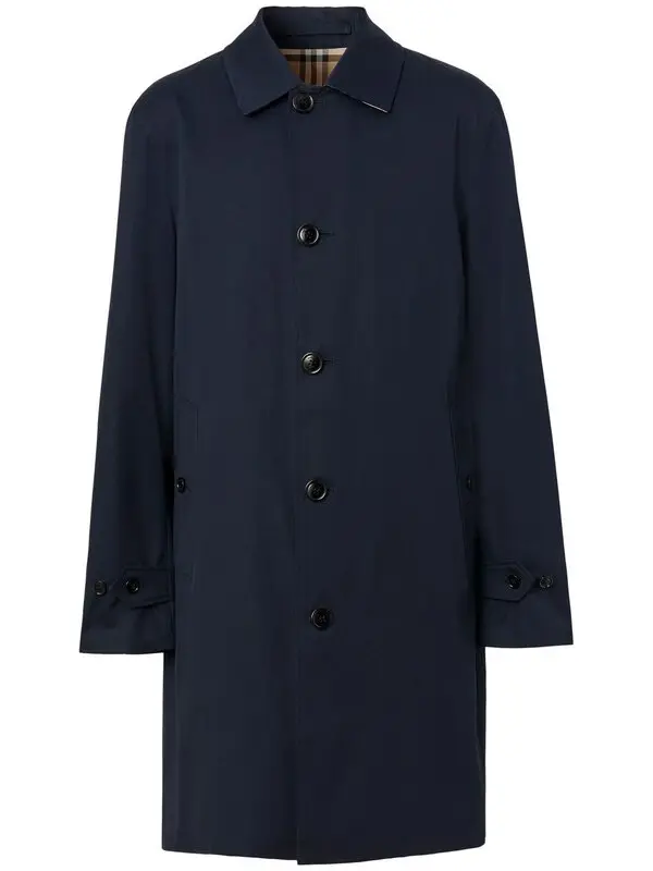 Burberry The Mid-length Paddington Heritage Car Coat - Blue