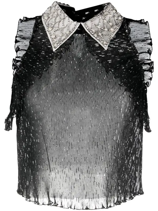 Alberta Ferretti Pleated Fil-coupé Top