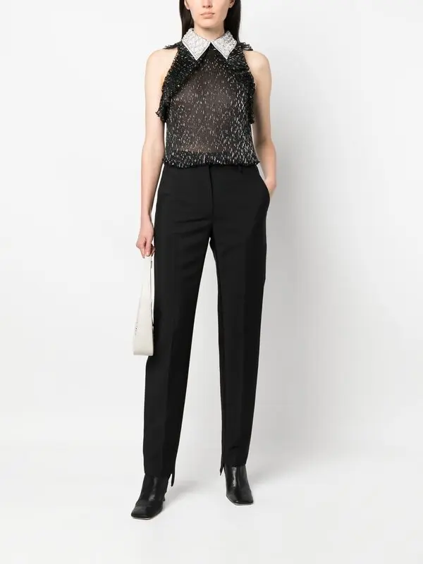 Alberta Ferretti Pleated Fil-coupé Top