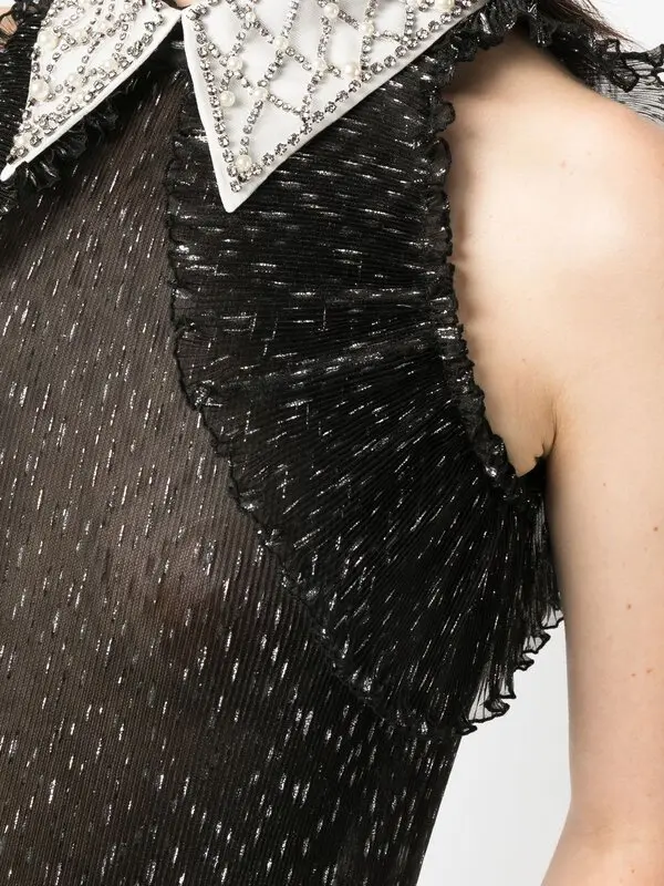 Alberta Ferretti Pleated Fil-coupé Top
