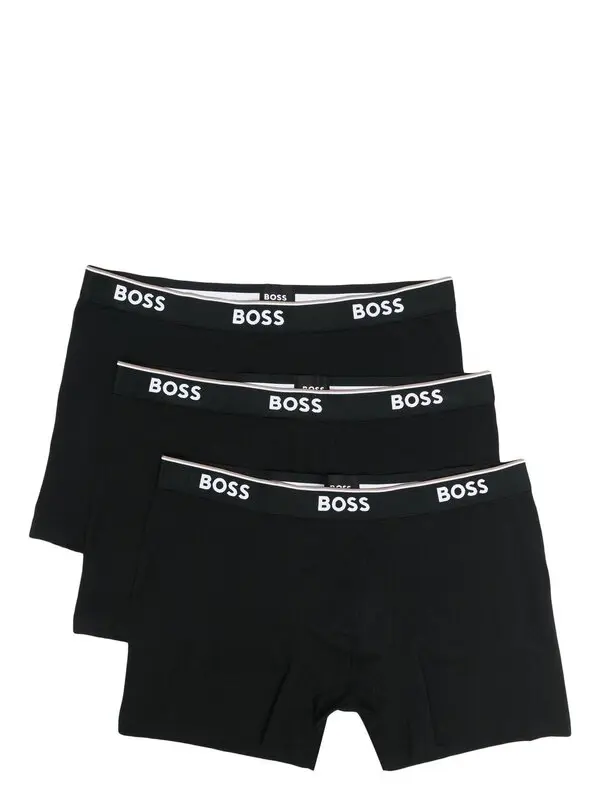 BOSS Pack Of Three Logo-waistband Boxer Briefs