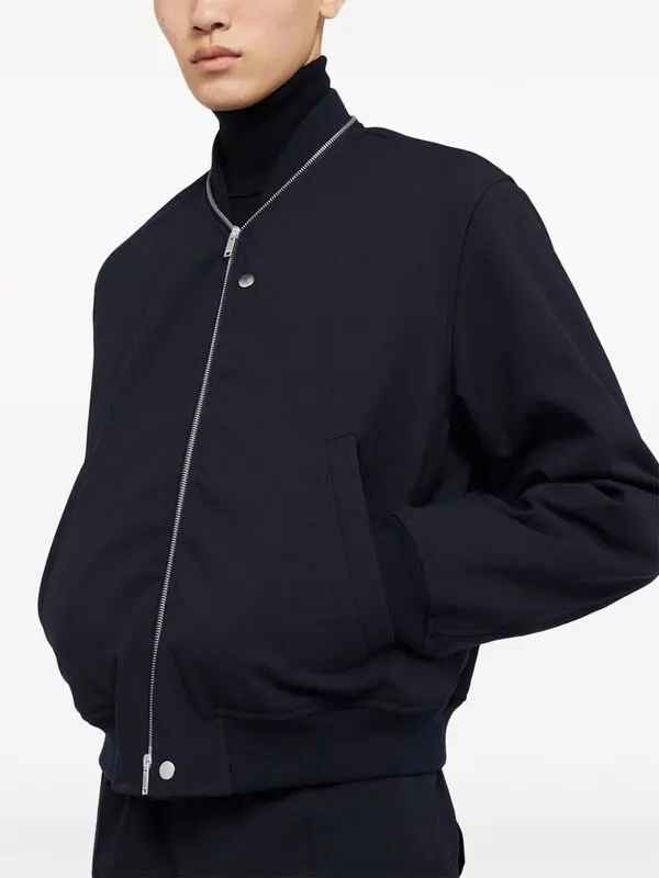 JIL SANDER Zip-up Bomber Jacket - Blue