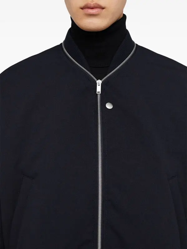 JIL SANDER Zip-up Bomber Jacket - Blue