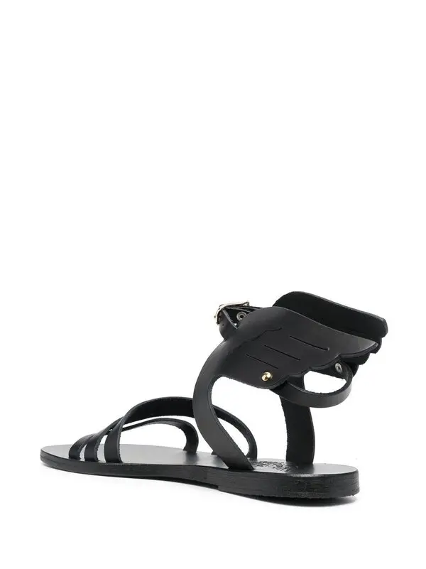 ANCIENT GREEK SANDALS Wing Sandals - Black
