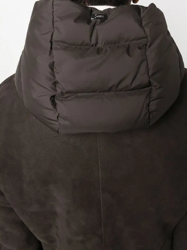 Herno Hooded Sheepskin-shearling Jacket