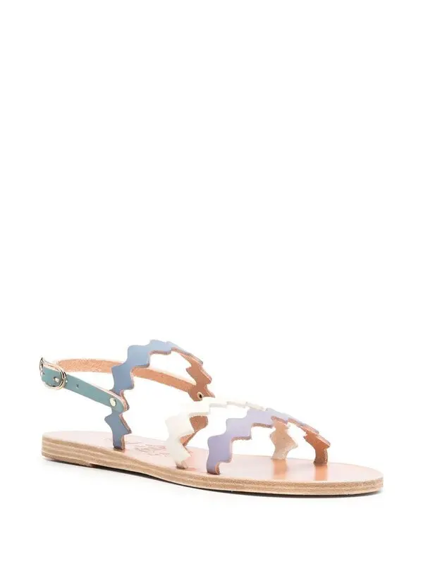 ANCIENT GREEK SANDALS Leather Double-strap Sandals