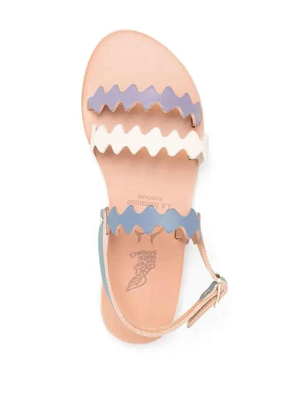 ANCIENT GREEK SANDALS Leather Double-strap Sandals