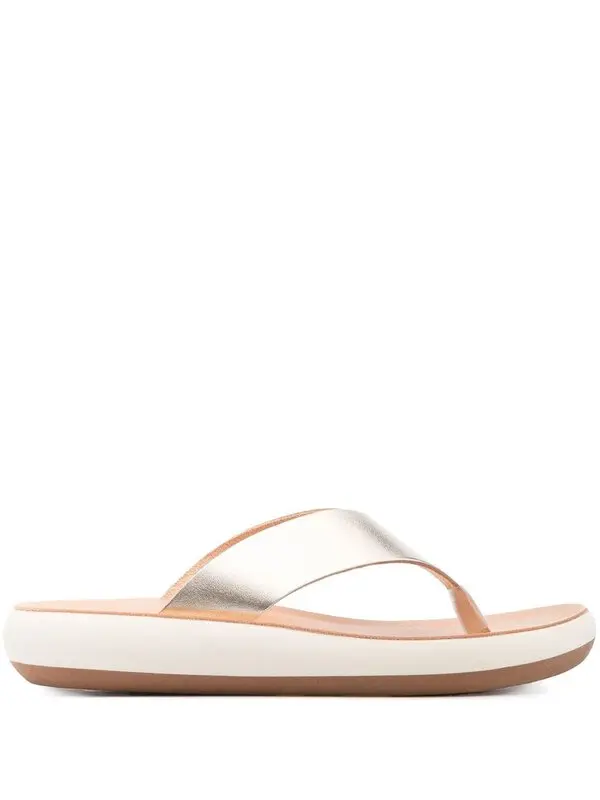 ANCIENT GREEK SANDALS Metallic Leather Sandals