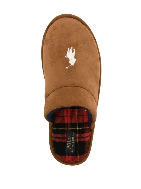 Polo Ralph Lauren Logo-embroidered Mule Slippers
