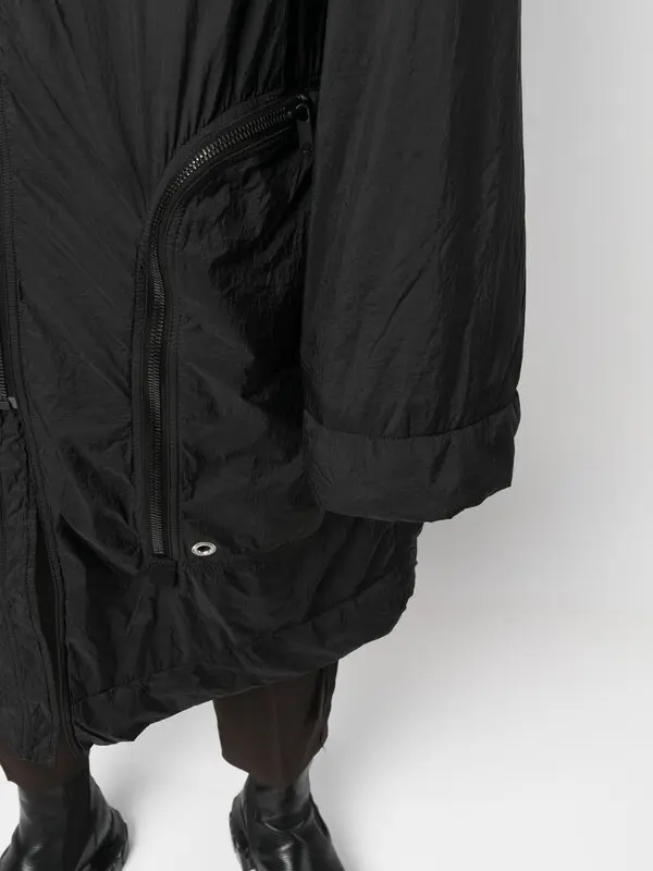 Rick Owens Hooded Quilted Coat