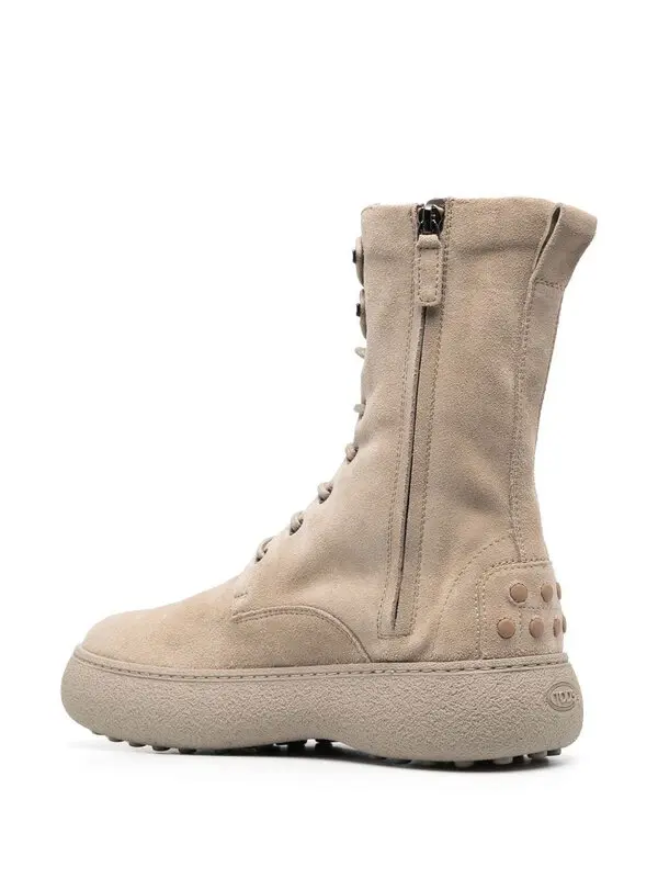 TOD'S Stud-detailing Ankle Boots - Neutrals