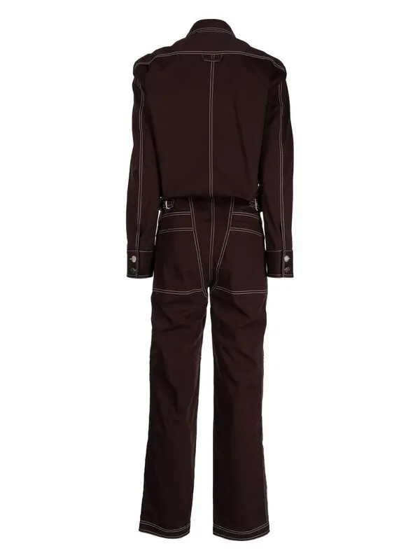 Stella McCartney Denim Jumpsuit With Contrast Stitching