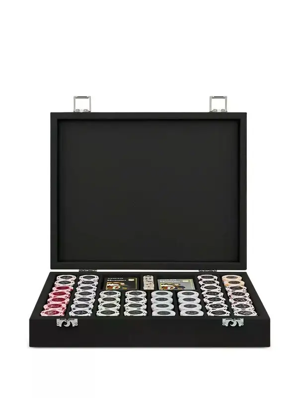 HECTOR SAXE Poker Set With 440 Chips Grained