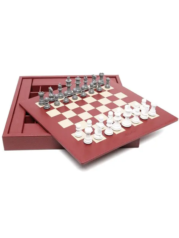 HECTOR SAXE Chessboard Leather Box Set