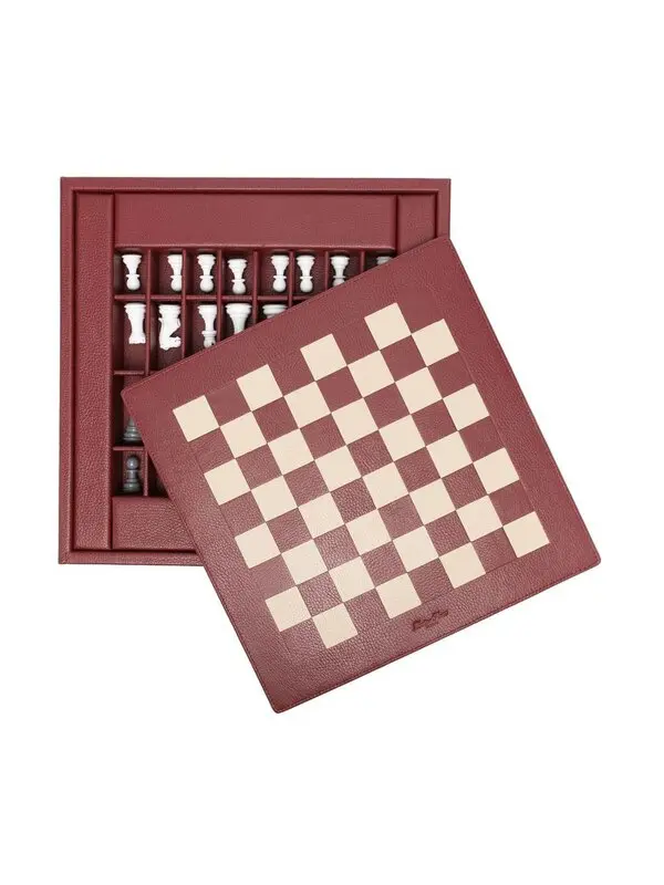 HECTOR SAXE Chessboard Leather Box Set