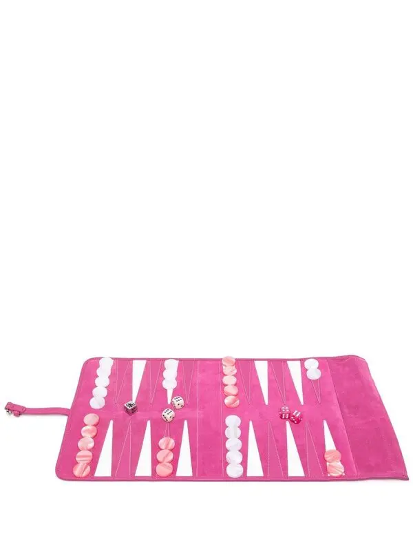 HECTOR SAXE Victor Travel Backgammon Set - Pink