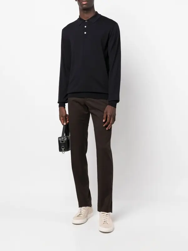 ZANONE Virgin Wool Blend Polo Shirt