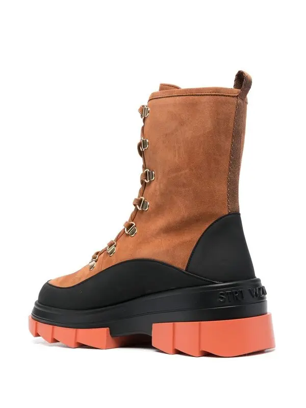 STUART WEITZMAN Chunky Lace-up Boots