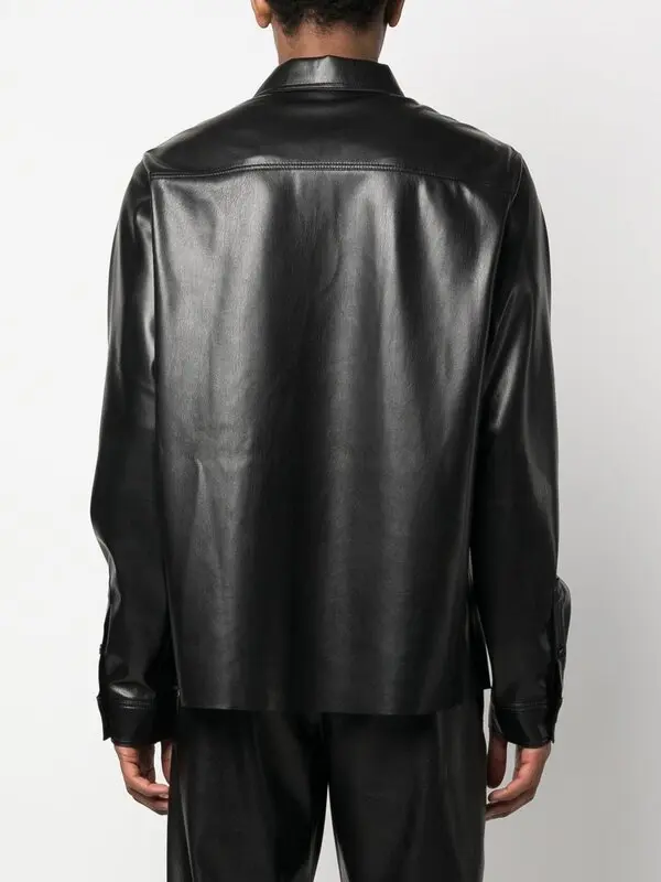 Nanushka Coated-finish Shirt Jacket