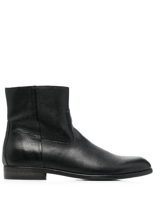 BUTTERO® Zipped Ankle Boots - Black