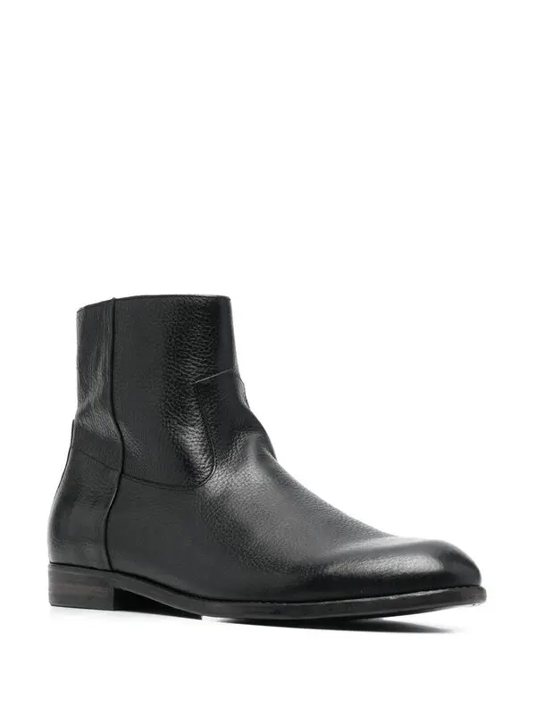 BUTTERO® Zipped Ankle Boots - Black