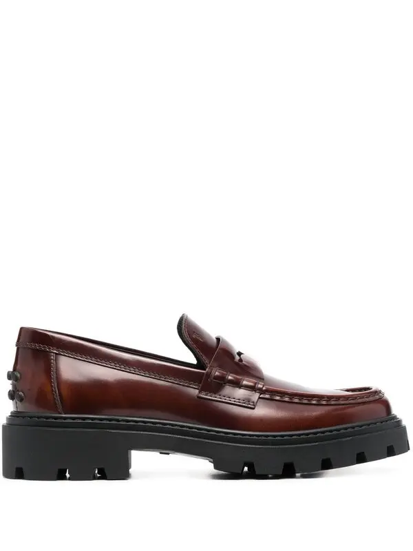 TOD'S Spike-stud Embellished Loafers