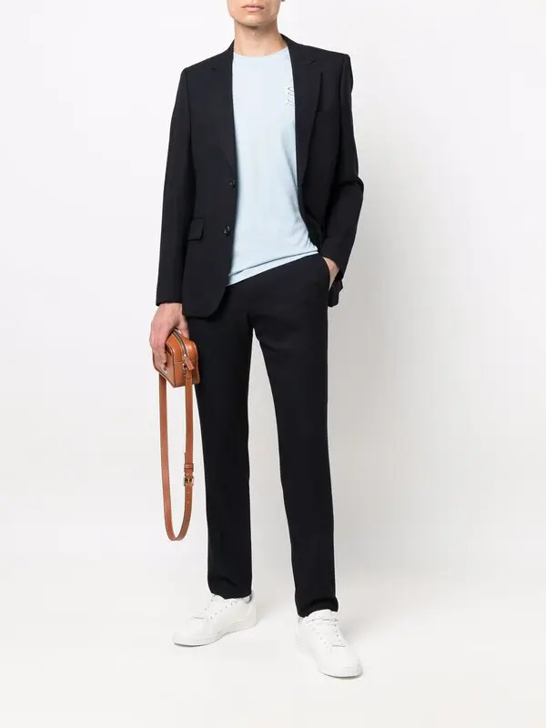 Sandro Tailored Wool Trousers - Blue
