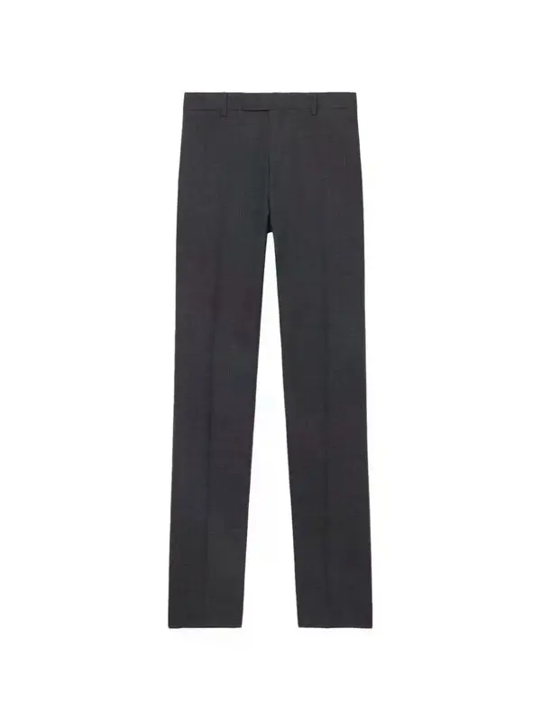Sandro Straight-leg Wool Trousers - Grey